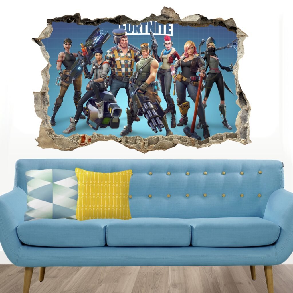 Pared Rota Fortnite - Deko Vinilo