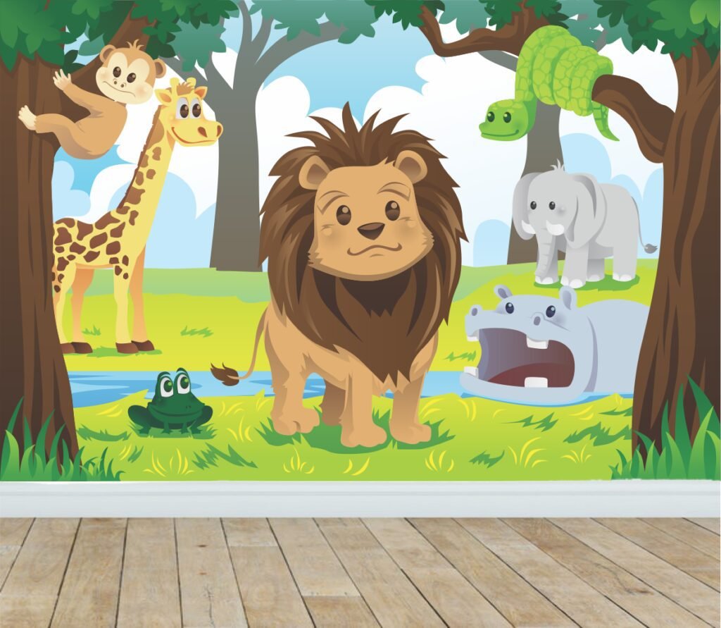 Mural Happy jungle (valor por M2) - Deko Vinilo