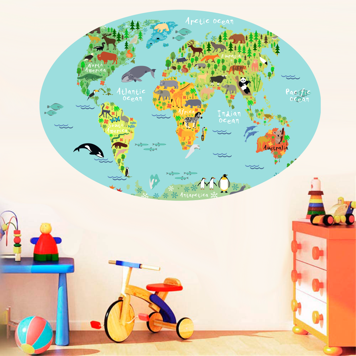 Mapamundi 3 - Deko Vinilo